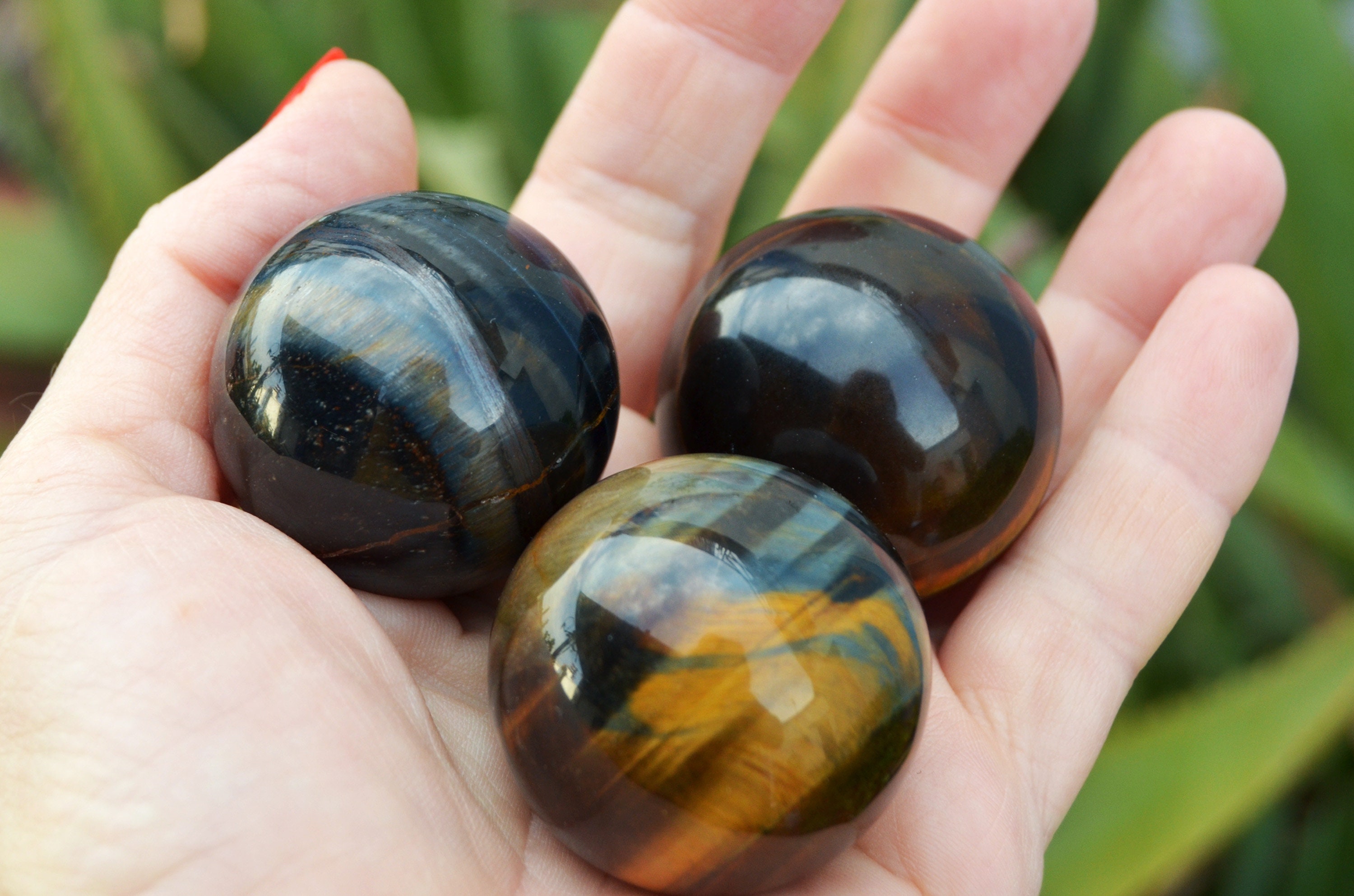 Falcon Eye Crystal Ball 37mm x 37mm x 37mm Natural Sphere | Etsy
