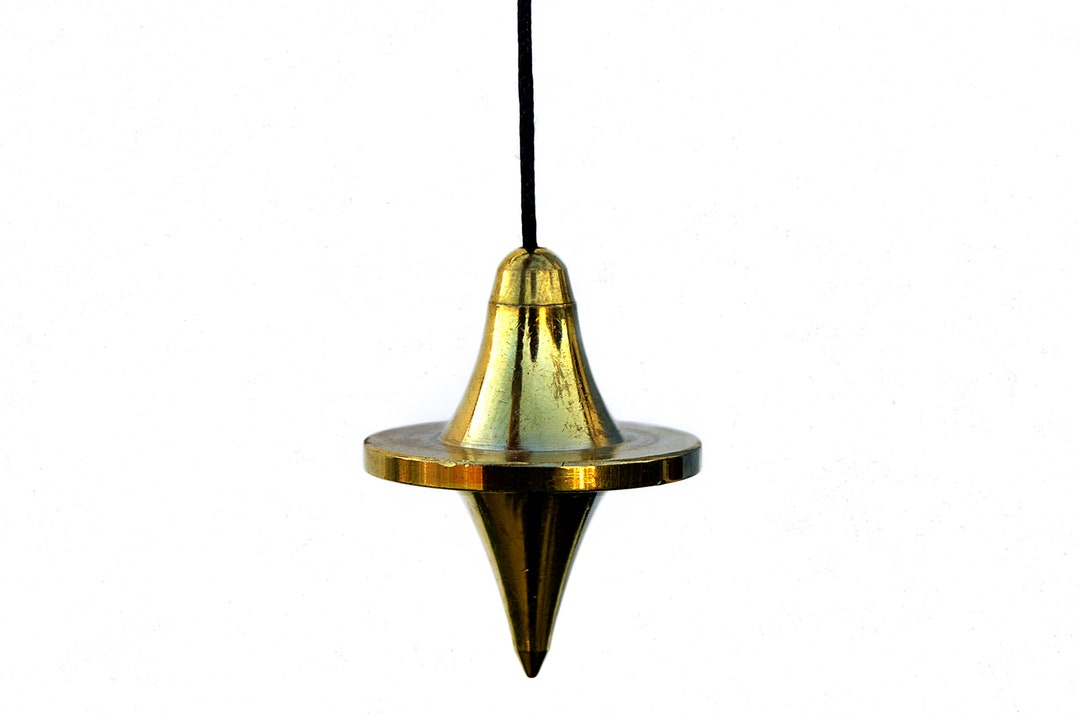 UFO Bronze Pendulum - Gold Metal Pendulum - Powerful Dowsing and ...