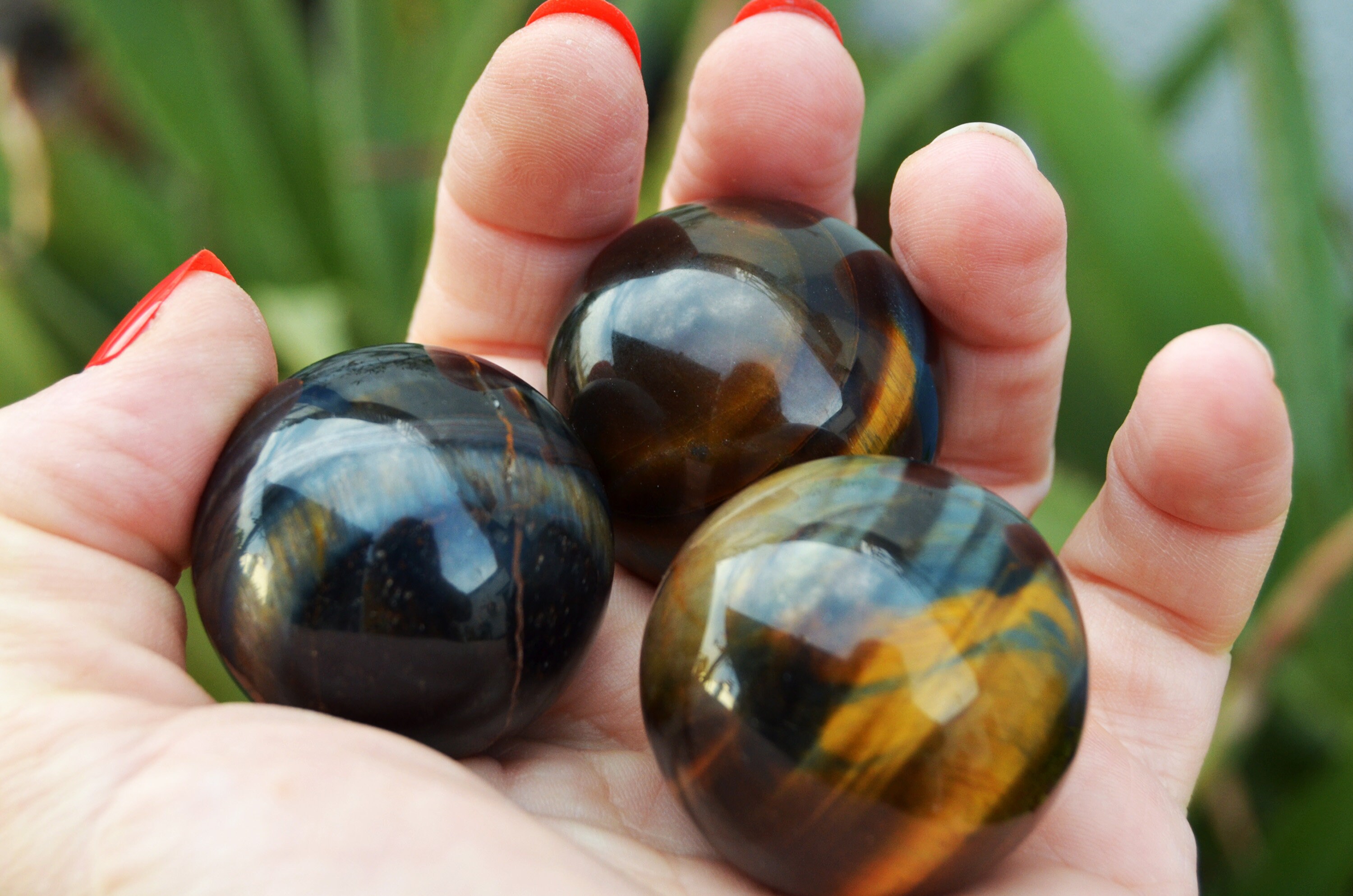 Falcon Eye Crystal Ball 37mm x 37mm x 37mm Natural Sphere | Etsy