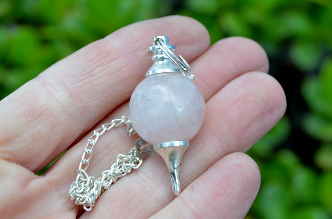 Pink Quartz Pendulum Mermet Pendulum Crystal Healing - Etsy Singapore