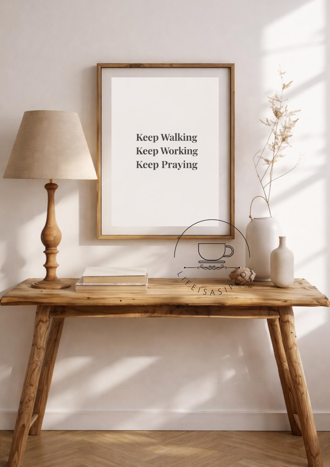 Keep Walking Wall Art Printable | Christian Motivational Quote | Faith ...