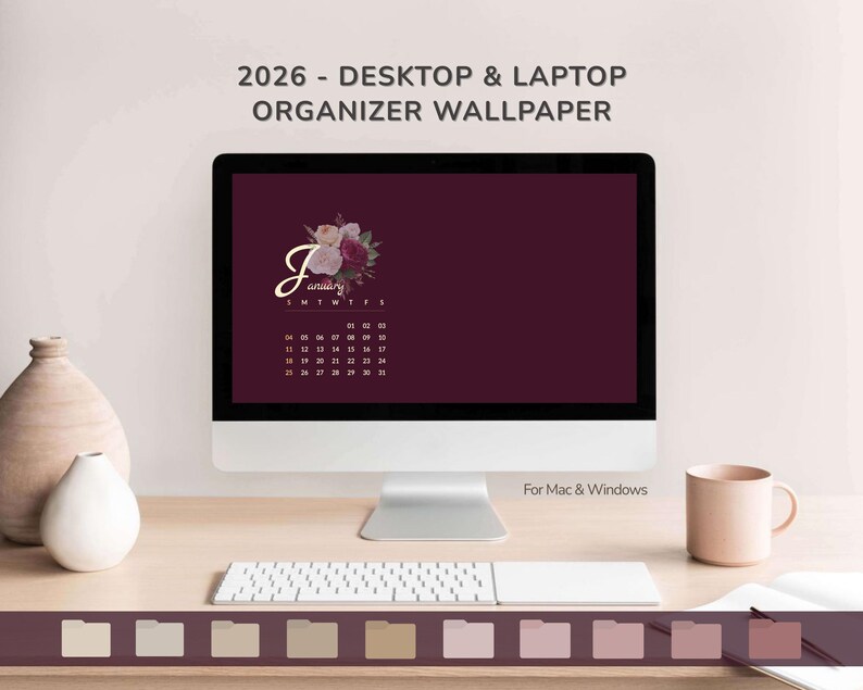 2026 - Wallpaper Desktop Flowers - Etsy