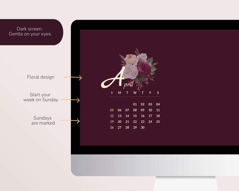 2026 - Wallpaper Desktop Flowers - Etsy