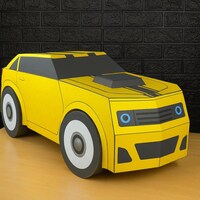Pepakura Bumblebee Transformer (costume Helmet Only) - Etsy Canada