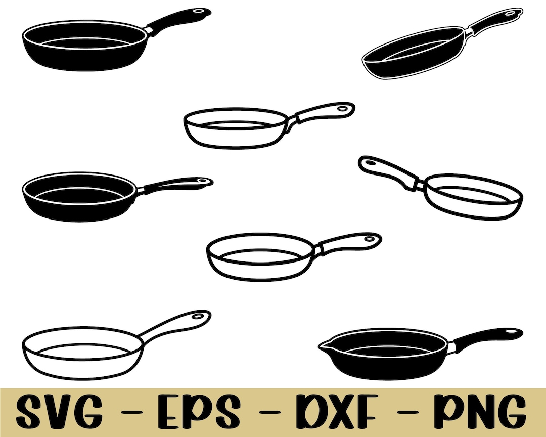 Frying Pan Svg, Dxf, Png - Etsy