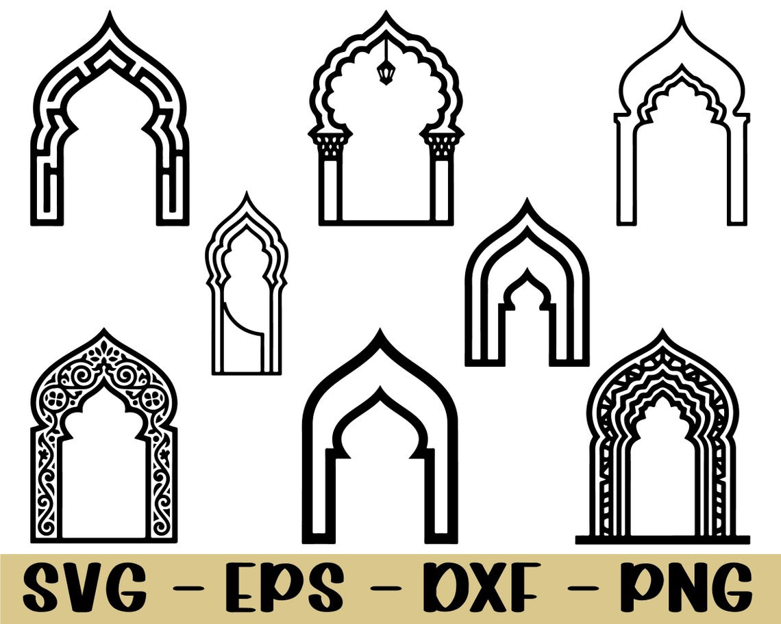 Simple Mihrab Arch Svg, Dxf, Png - Etsy