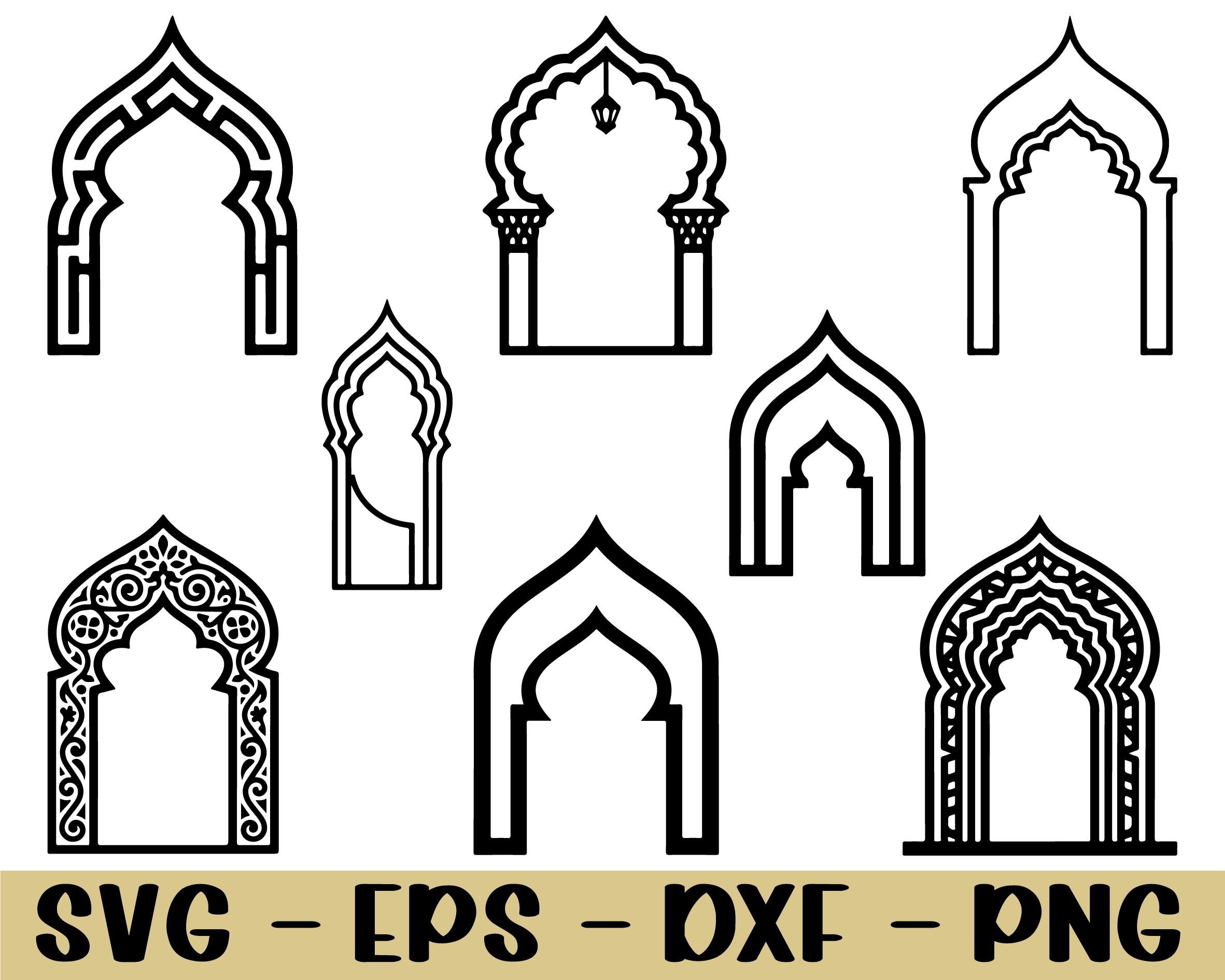 Simple Mihrab Arch Svg, Dxf, Png - Etsy