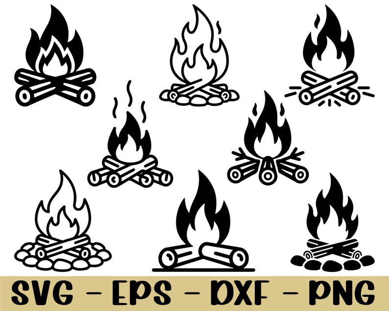 Campfire Svg, Dxf, Png - Etsy