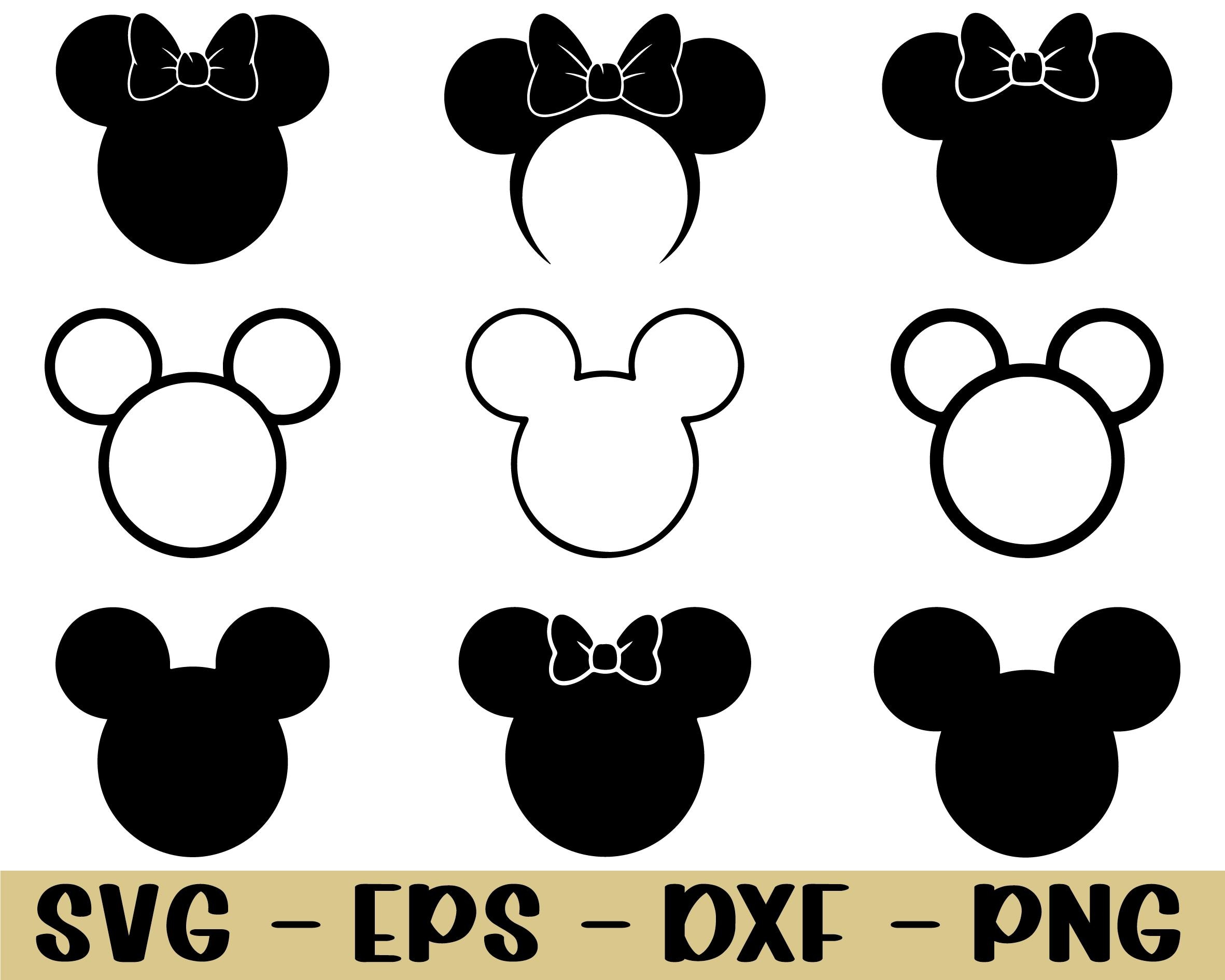 Mouse Ears Svg, Dxf, Png - Etsy