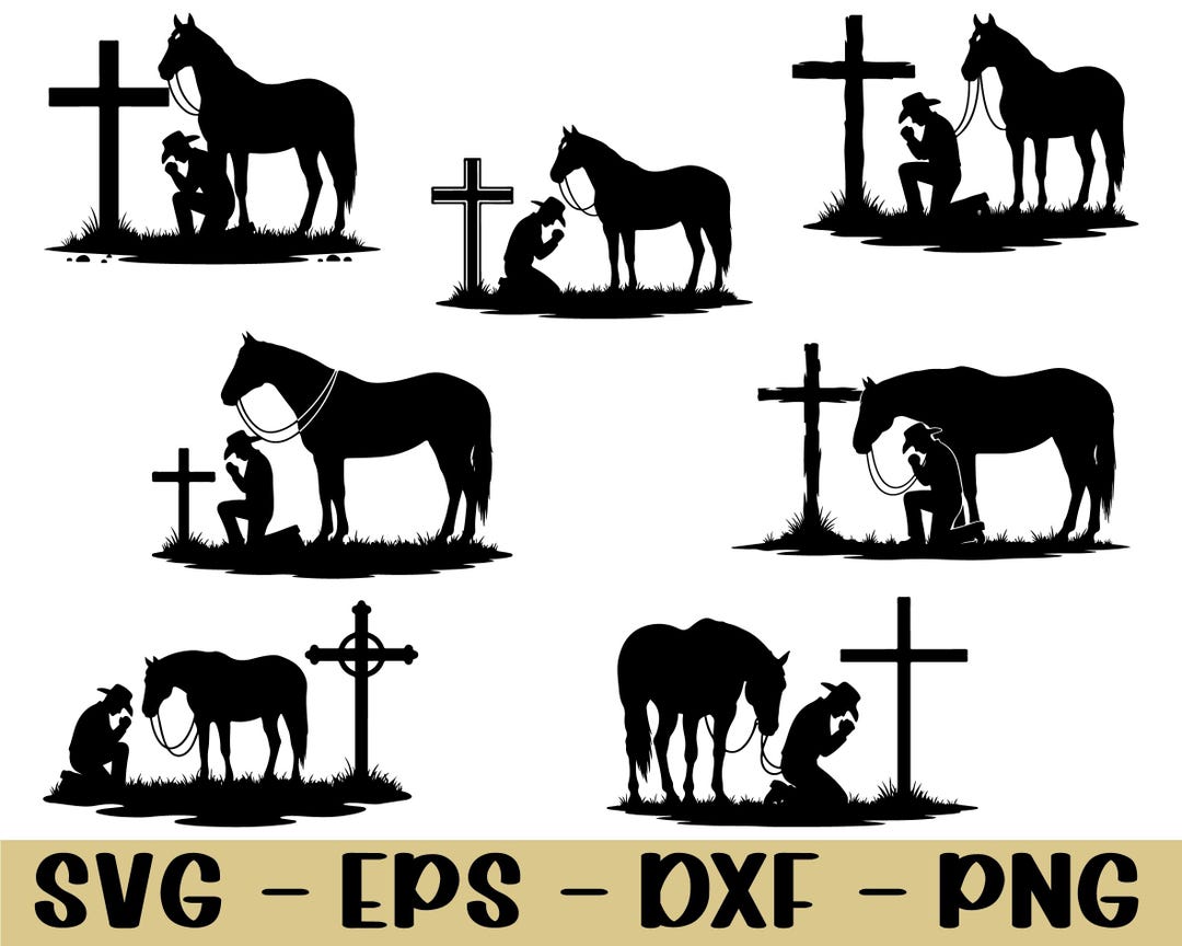Cowboy Praying Svg, Dxf, Png - Etsy