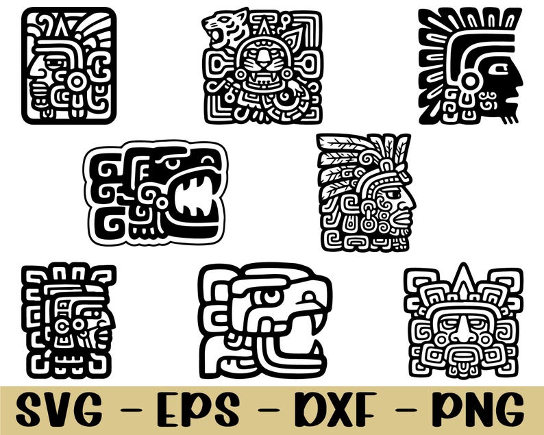Mayan Symbol Svg, Dxf, Png - Etsy