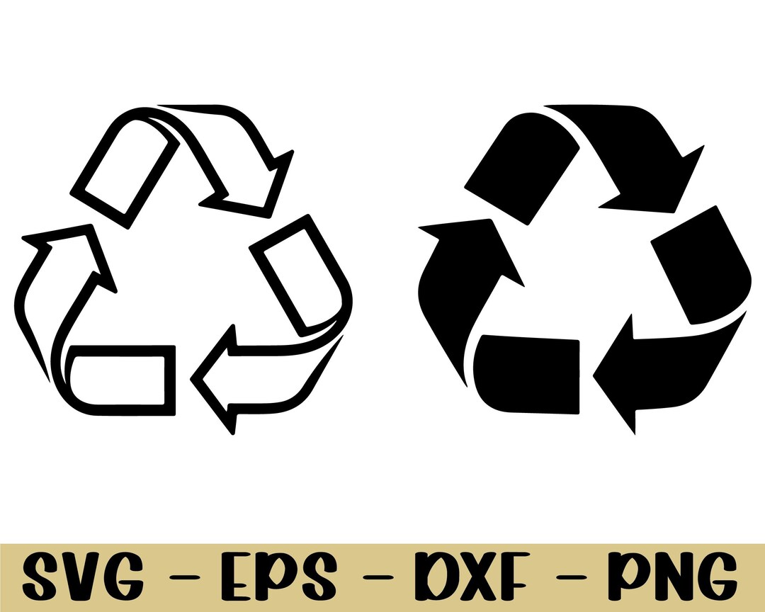 Recycle Symbol Svg, Dxf, Png - Etsy