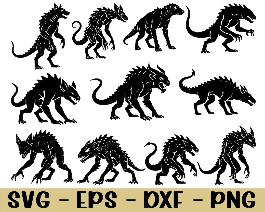 Chupacabra Svg, Chupacabra Silhouette, Dxf, Png - Etsy