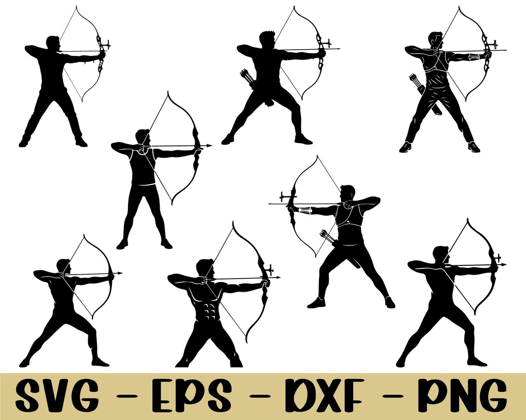 Male Archer Svg, Dxf, Png - Etsy