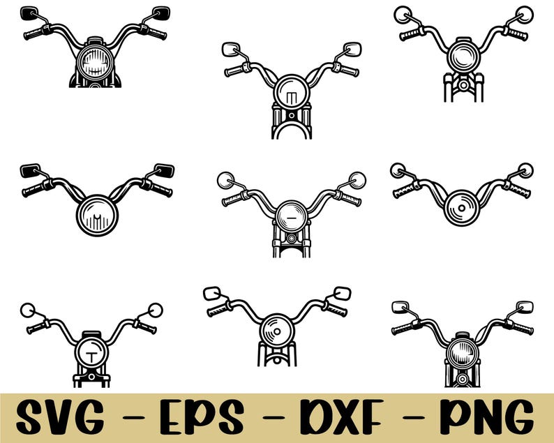 Classic Motorcycle Front Svg, Dxf, Png - Etsy