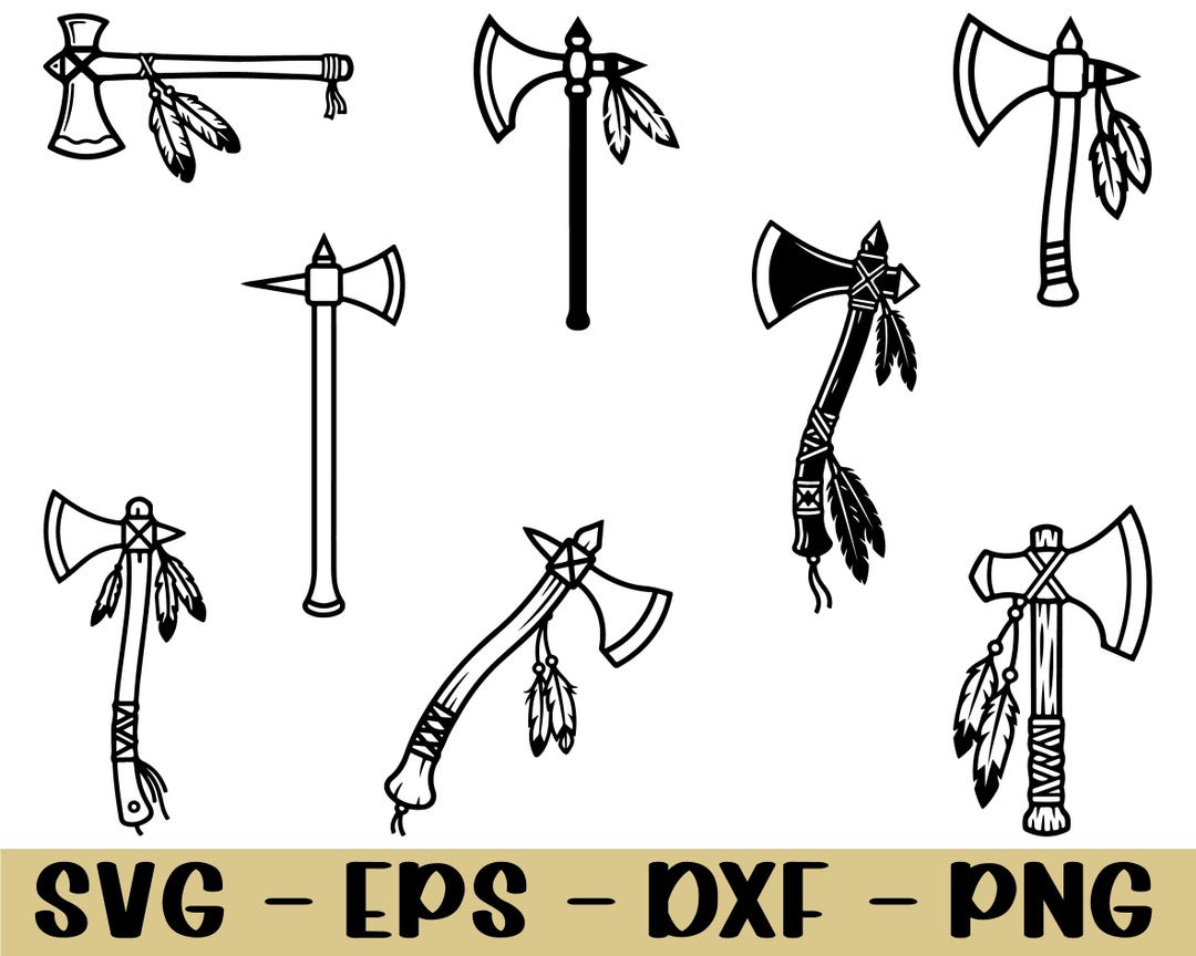 Native Indian Tomahawk Svg, Dxf, Png - Etsy