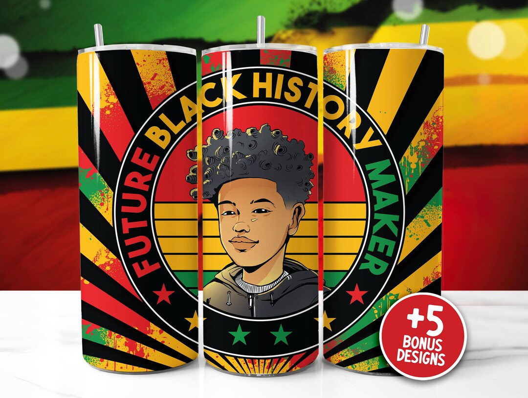 Future Black History Maker 20oz Tumbler BLM Tumbler Wrap (digital ...