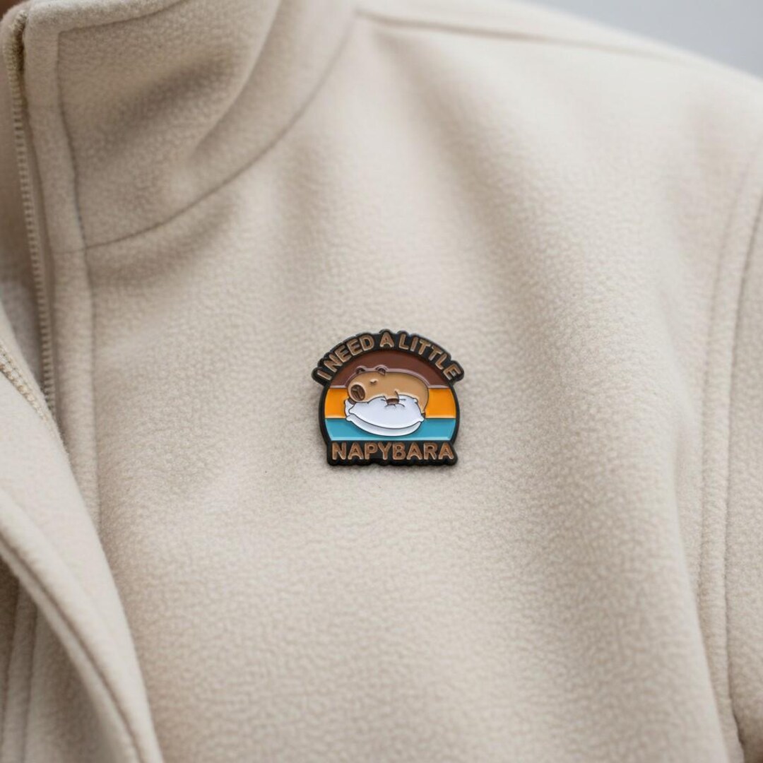 Capybara Pin Set Cute Animal Cartoon Brooches Collectible Badges 3x2 ...