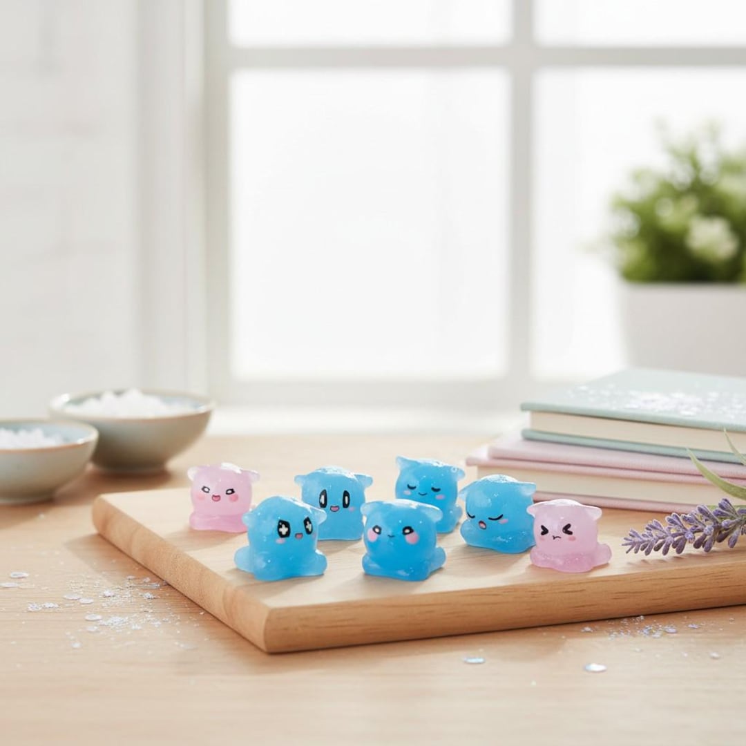 Mini Cartoon Squishy Toys Set Cute Desk Decor Collection Stress Relief ...