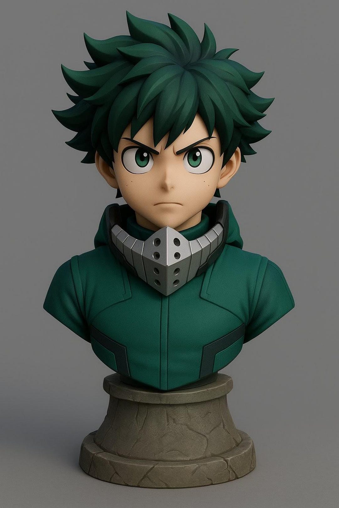 Deku Anime Bust STL – 3D Printable Figure – Polypunchvault Collectible ...