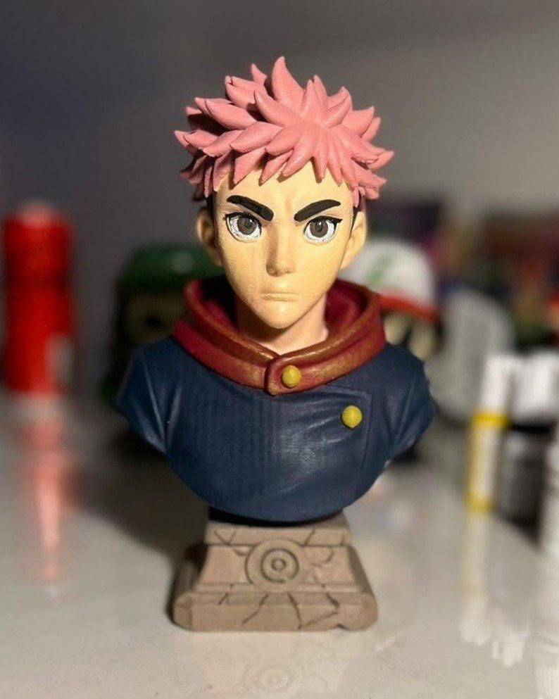 Yuji Itadori Bust STL – 3D Printable Figure | High Detail | FDM & Resin ...