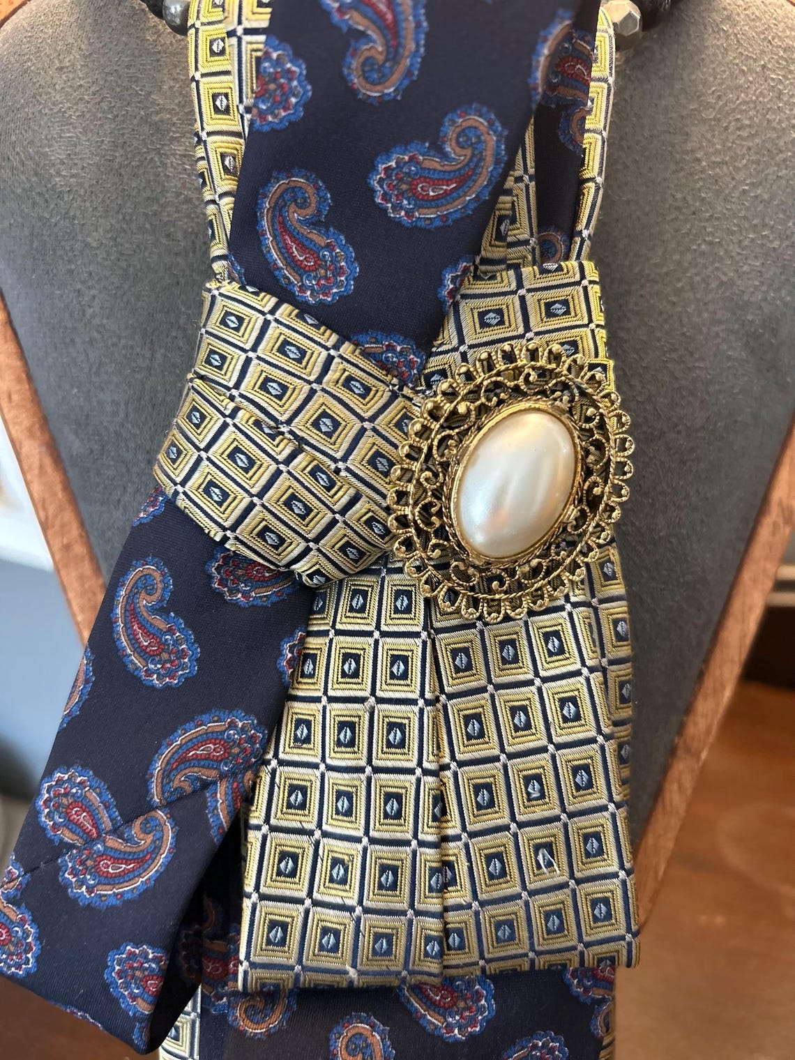 Upcycled Tie for Necklace or Purse Charm (#117) - Etsy