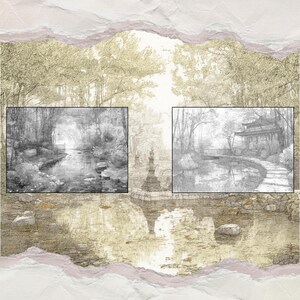 Zen Garden Spirits Coloring Pages | Japanese Art, Mindfulness (PDF) - Etsy