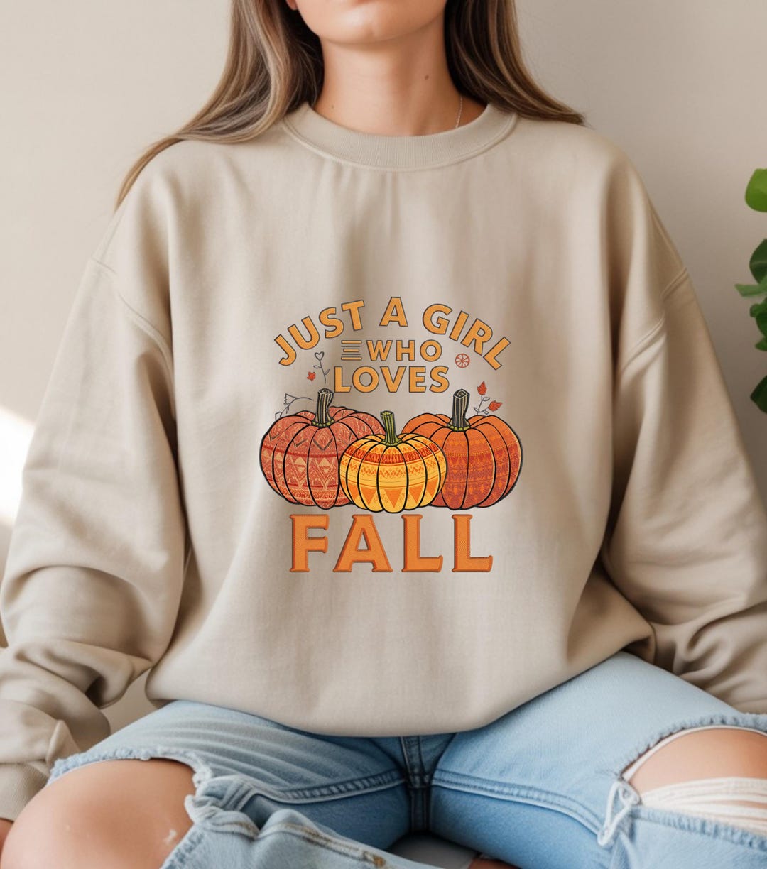 Fall-themed Sweatshirt, Cozy Autumn Apparel, Halloween Sweater, Pumpkin ...