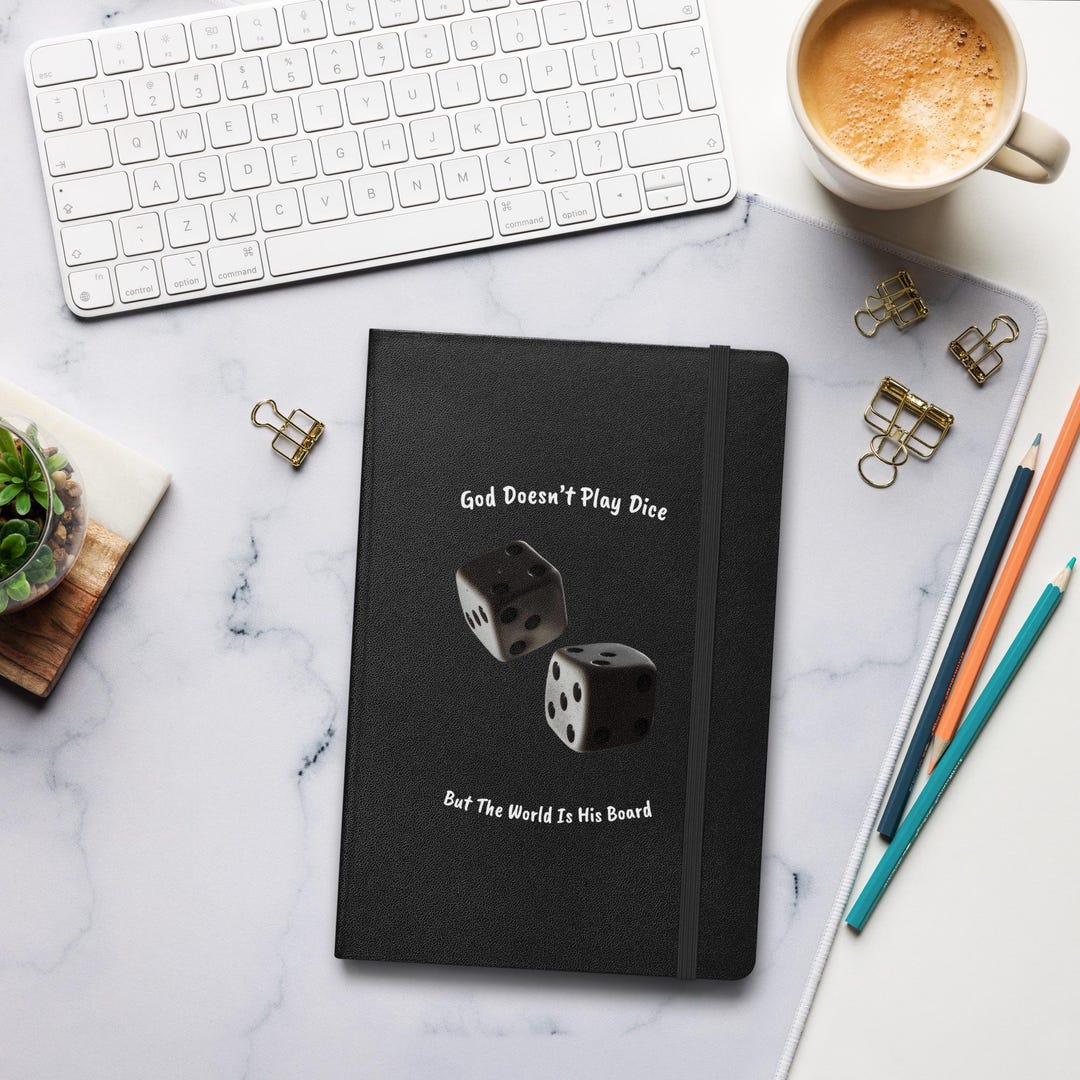God Doesn’t Play Dice Notebook – Philosophical Dice Design Journal ...