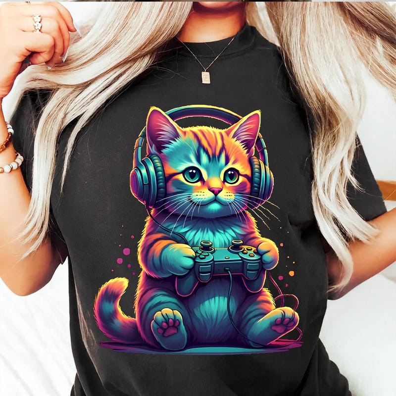 Video Game Cats Art Print - Etsy