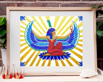 Sesat Seshat Seshet Seshetta Egyptian Goddess 8 X 10 - Etsy