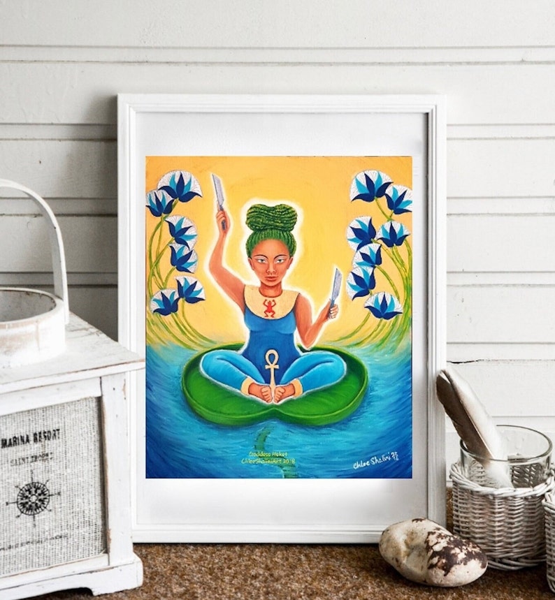 Heqet ART PRINT A5/A4/A3 Egyptian Frog Goddess Altar Art FREE Shipping ...