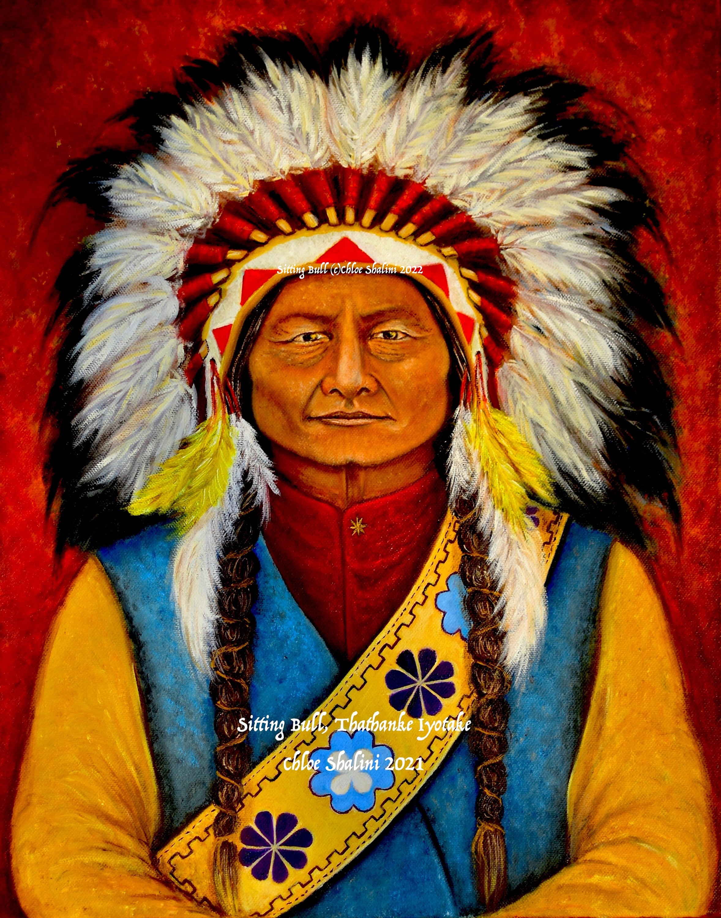 Sitting Bull ART PRINT A5/A4/A3 Thathanka Iyotake Lakota Sioux - Etsy