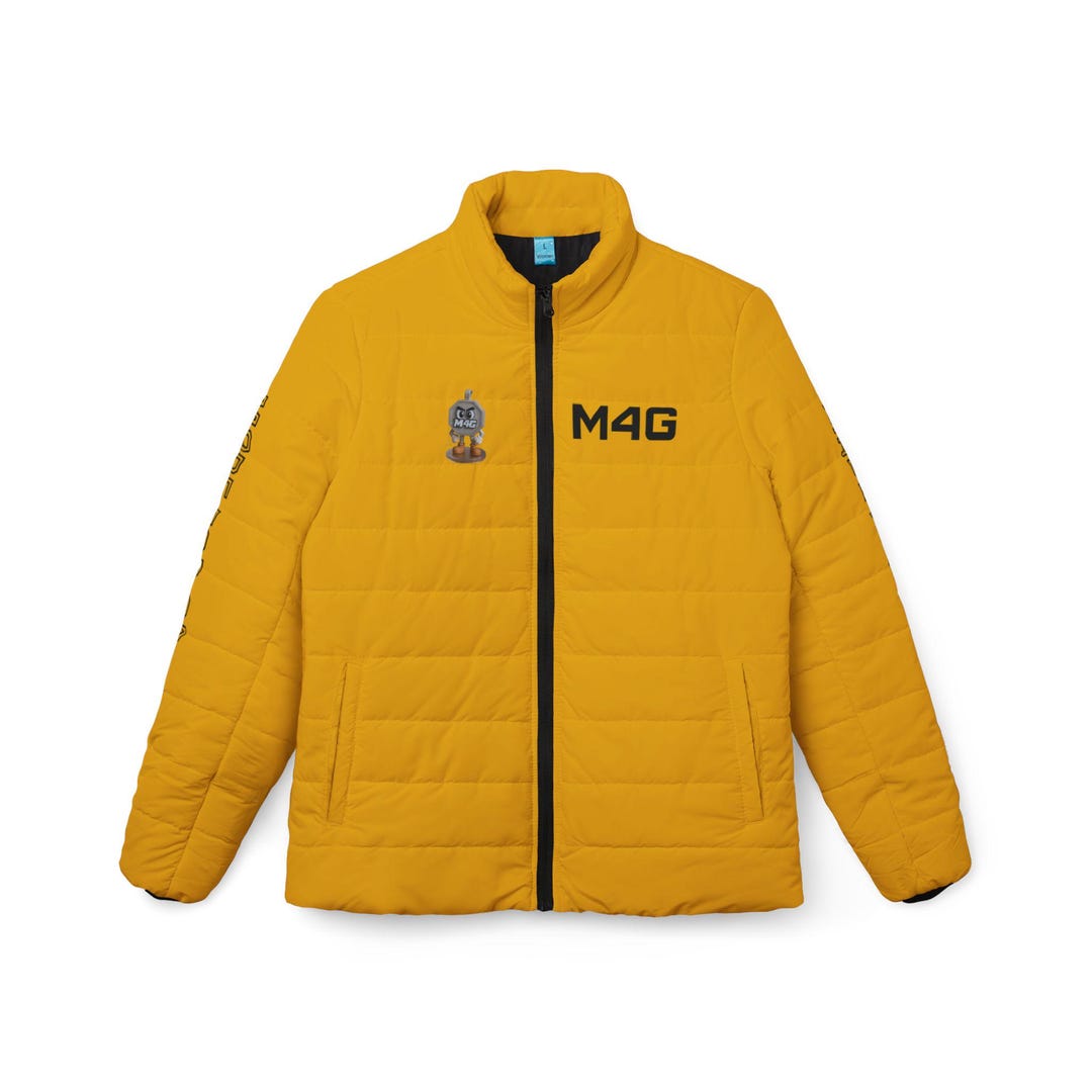 Yellow M4G Edition Women Puffer Jacket - Etsy