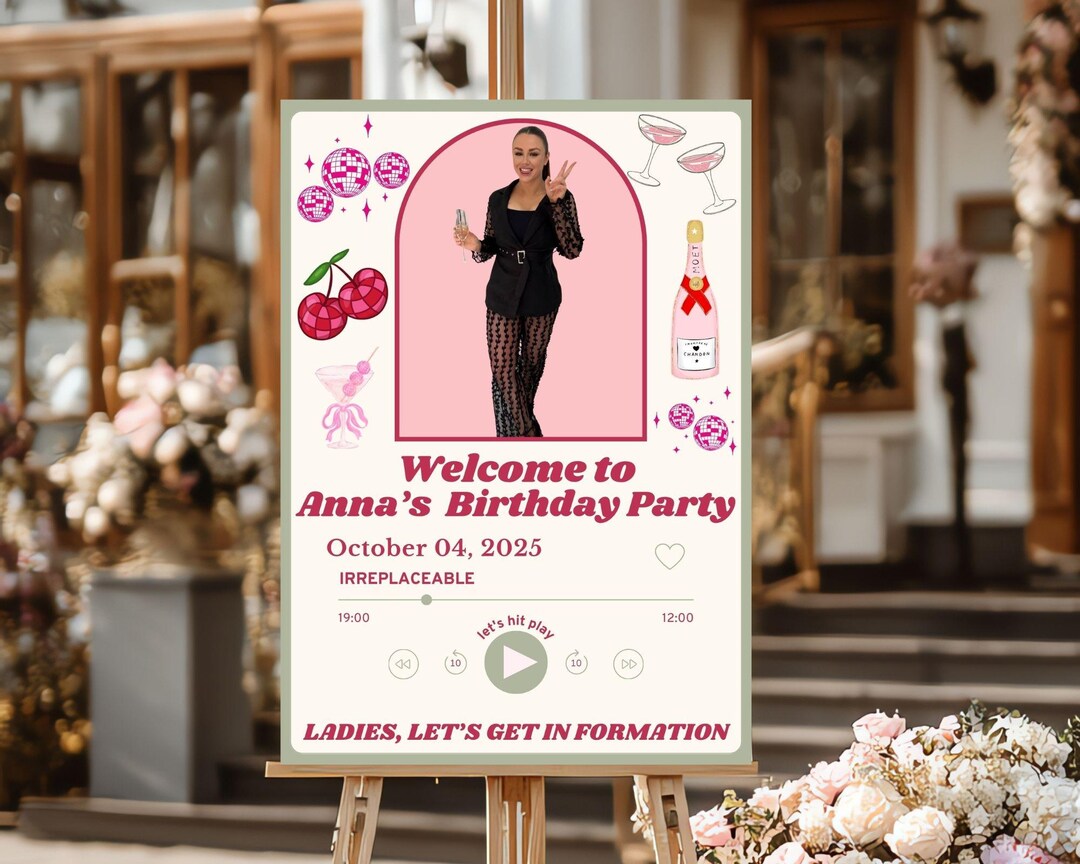 Personalised Beyoncé Inspired Party Sign – Birthday Decor - Etsy