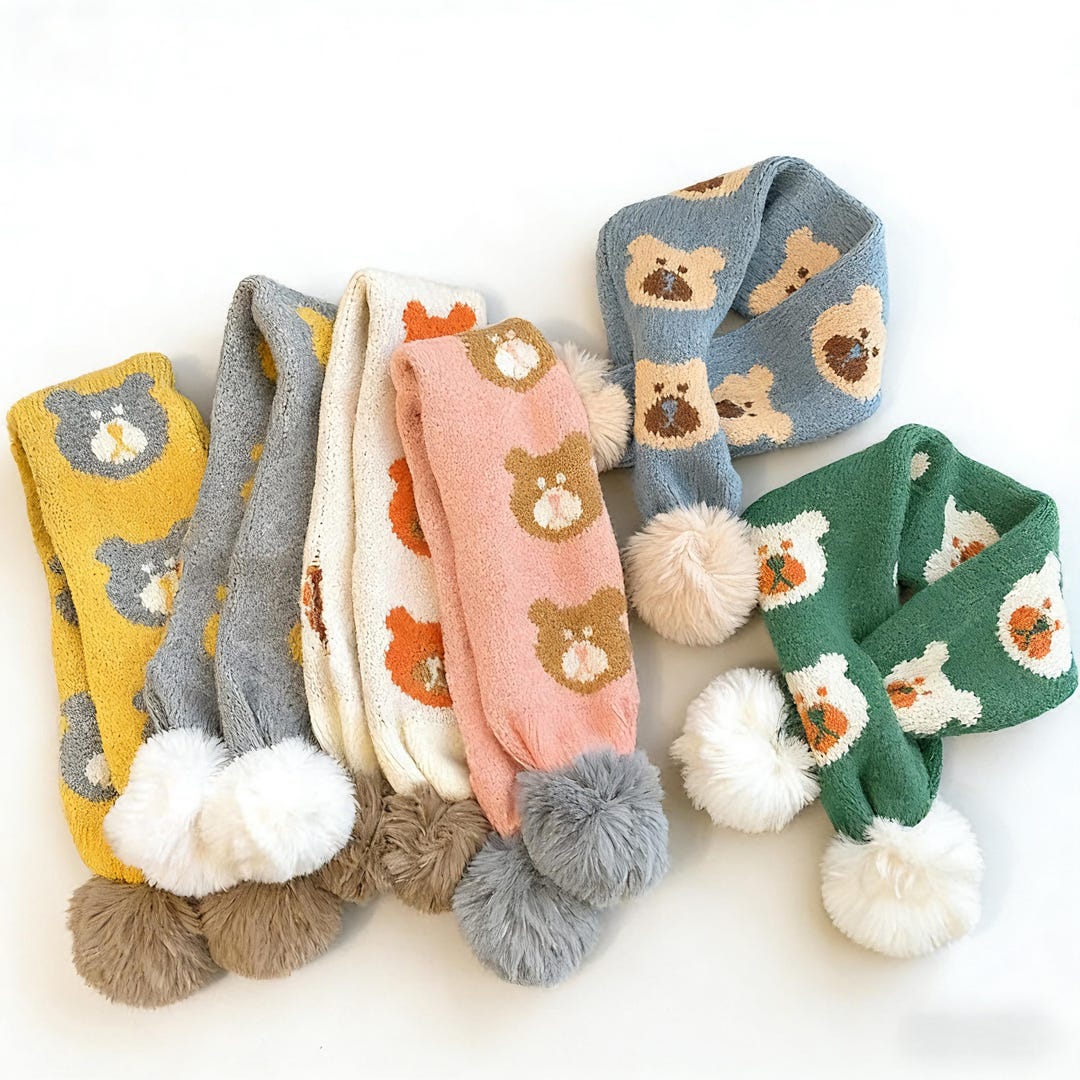 Kids Winter Knit Scarf, Boys & Girls Warm Neck Warmer, Ages 2-12, Soft ...