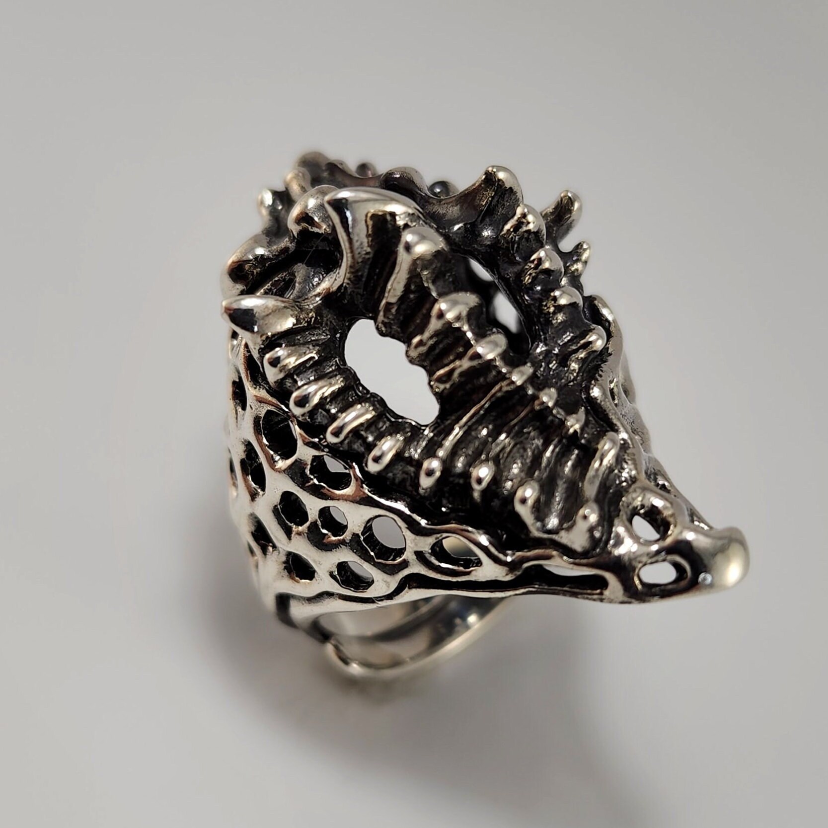 Sea Shell Style Ring - Ocean and Beach Style Fan Coral and Murex Shell ...