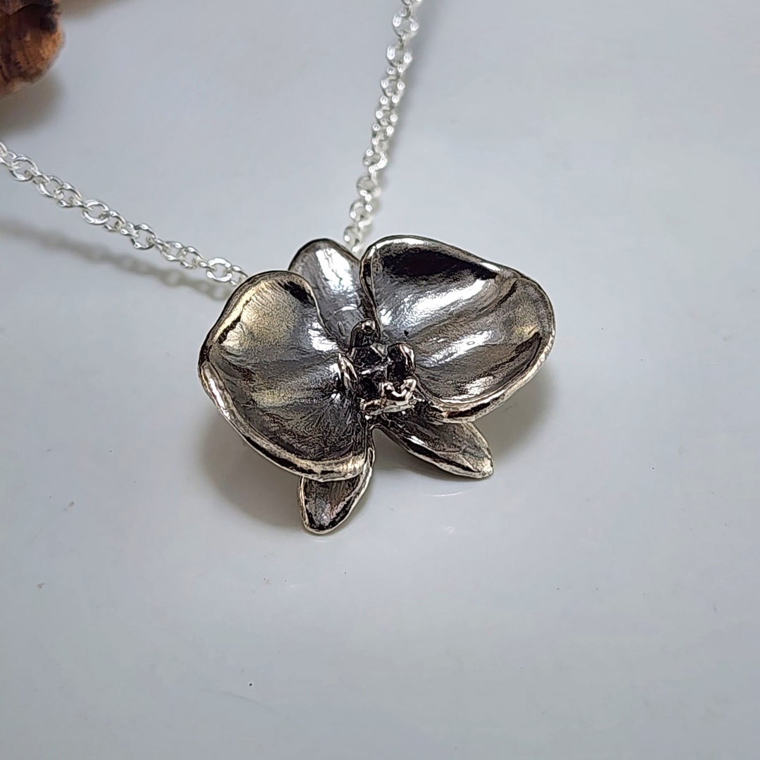 Phalaenopsis Orchid Necklace Moth Orchid Pendant Bridesmaid Gifts ...