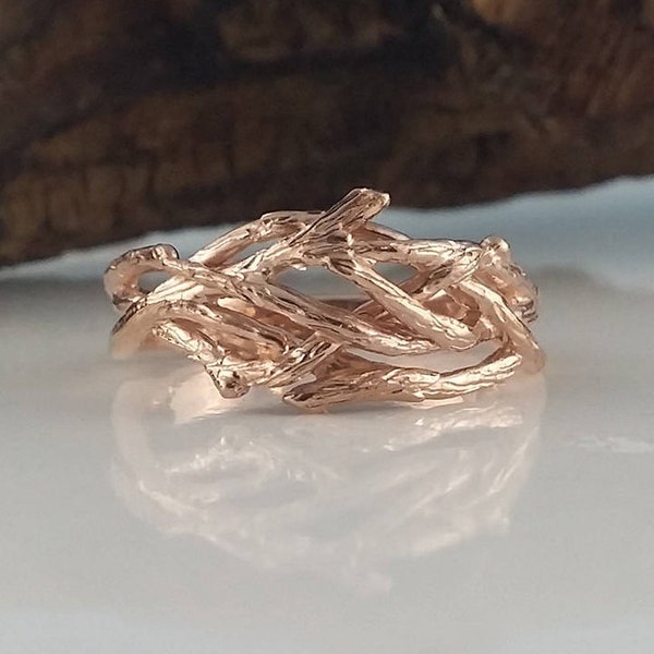 Gold Branch Ring - Etsy