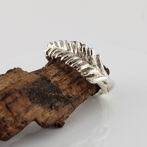Hand Sculpted Fern Leaf Promise Ring, Engagement Ring, Custom Jewelry ...
