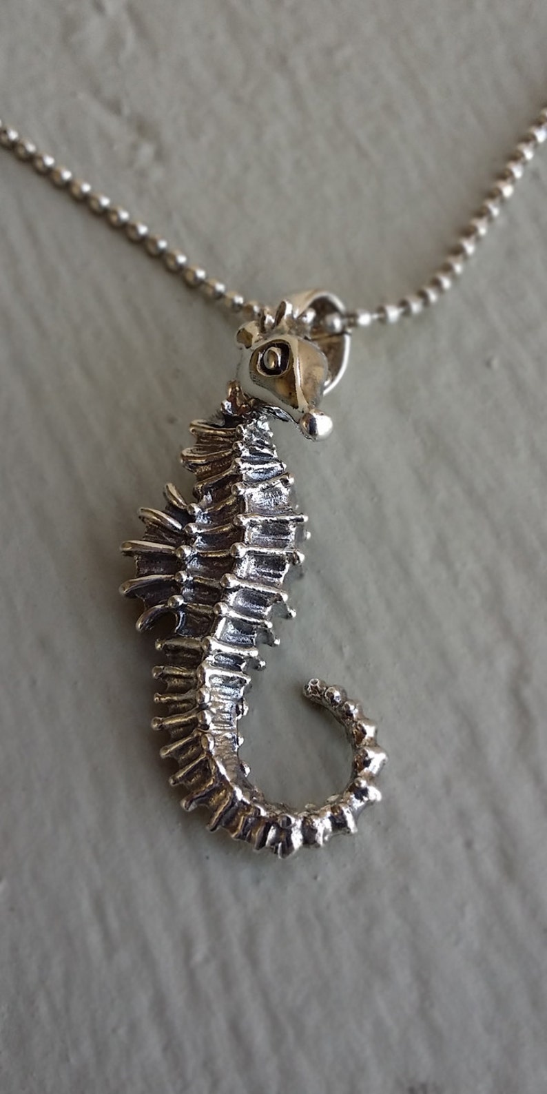 Sterling Silver Seahorse Pendant, Sterling Silver Ocean Inspired ...