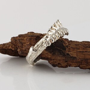 Hand Sculpted Fern Leaf Promise Ring, Engagement Ring, Custom Jewelry ...