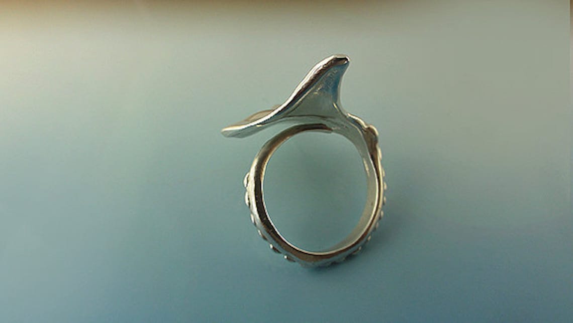Sterling Silver Stingray Ring Adjustable Ring Sterling - Etsy
