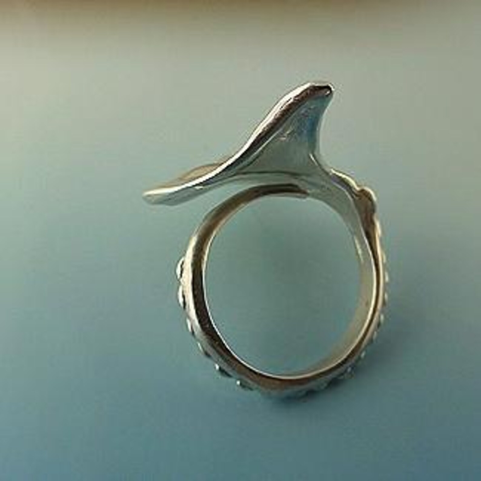 Sterling Silver Stingray Ring: Adjustable Nautical Jewelry - Etsy