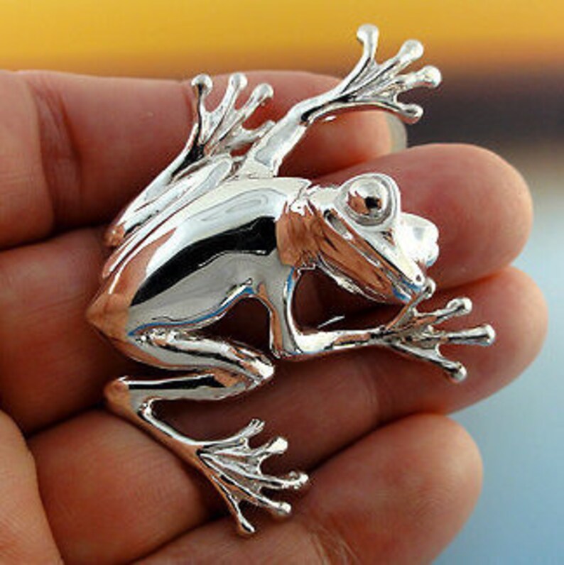 Tree Frog Pendant SCOOTER Sterling Silver Tree Frog - Etsy