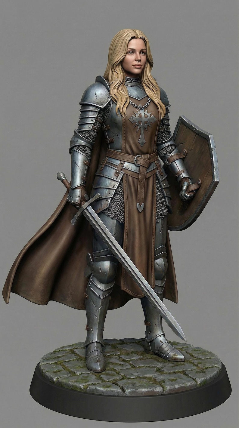 Custom D&D Character STL From Your Photo | Personalized RPG Hero 3D ...