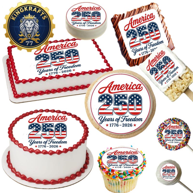 250 Edible Cake Topper - Etsy