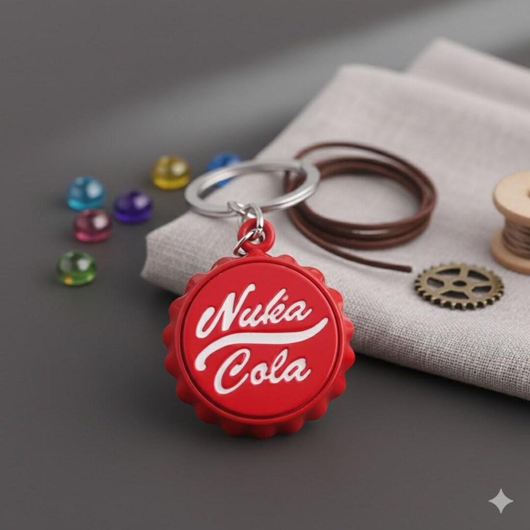 Fallout Nuka Cola Red Metal Keychain Bottle Opener Personality Bottle ...