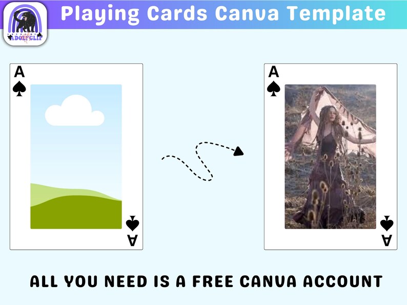 Playing Cards Canva Template, Canva Editable Frames for Printable Poker ...