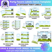 Tuxedo Chip Bag Template: Elegant Milestone Birthday Favor (digital ...